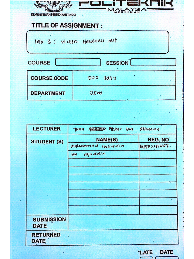 Lab 3 Izzuddin F1007 Pdf