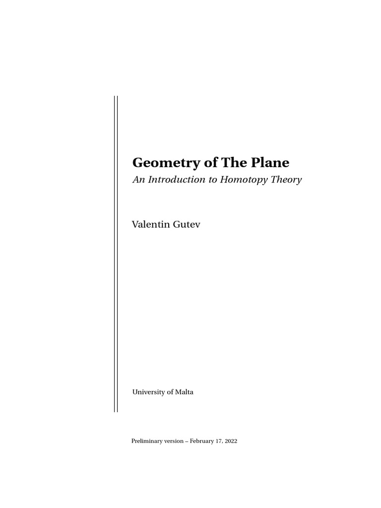 Geom Plane | PDF | Geometry | Topology