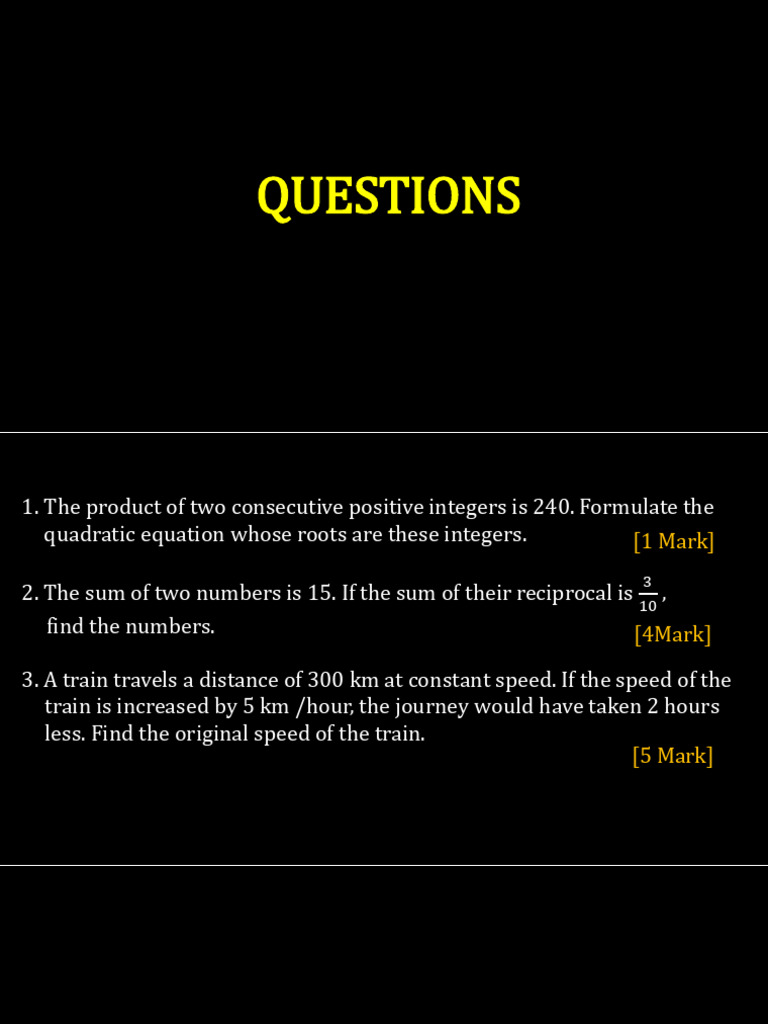 Exam slide 5-11-2024 | PDF | Speed | Mathematics