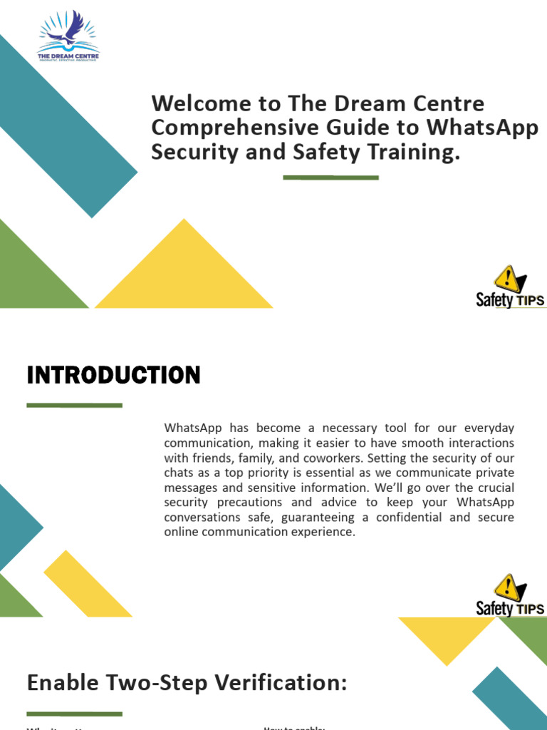 Comprehensive Guide To WhatsApp Security and Safety Tips v2 | PDF ...