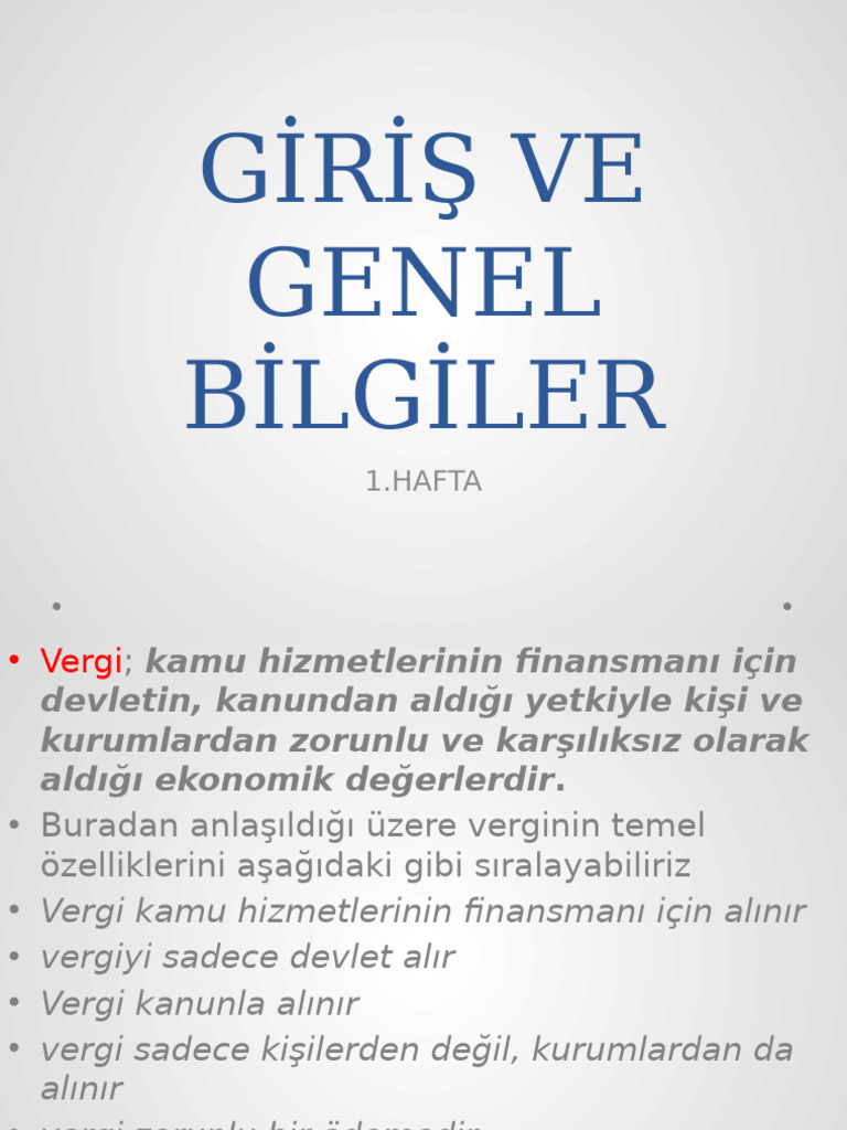 1 Hafta | PDF