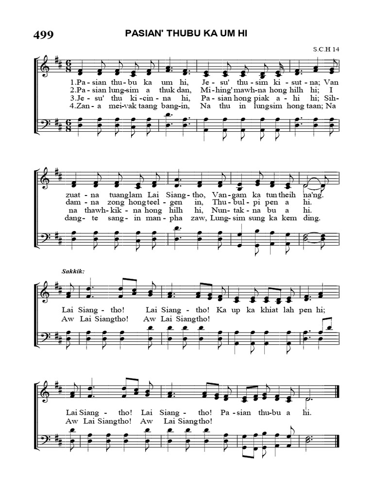 Pasian' Thubu Ka Um Hi | PDF