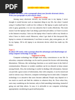 Examples of Short English Paragraphs | PDF | Zoo | Test (Assessment)
