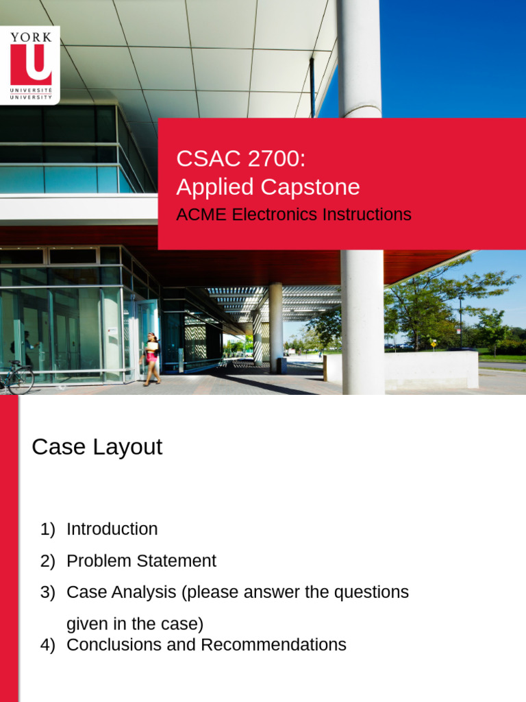 ACME - Electronics. | PDF | Teaching Methods & Materials