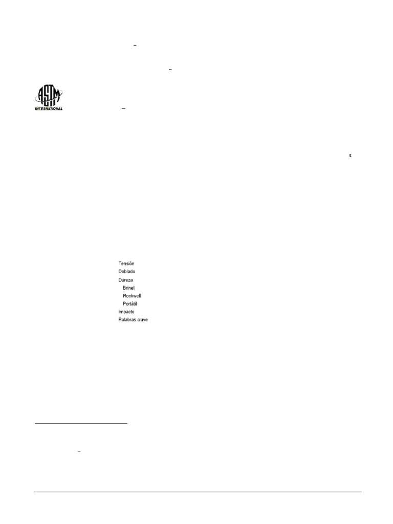 Pruebas Mecánicas de Productos de Acero: Designación: A370 - 23 Métodos de Prueba Estándar y ...