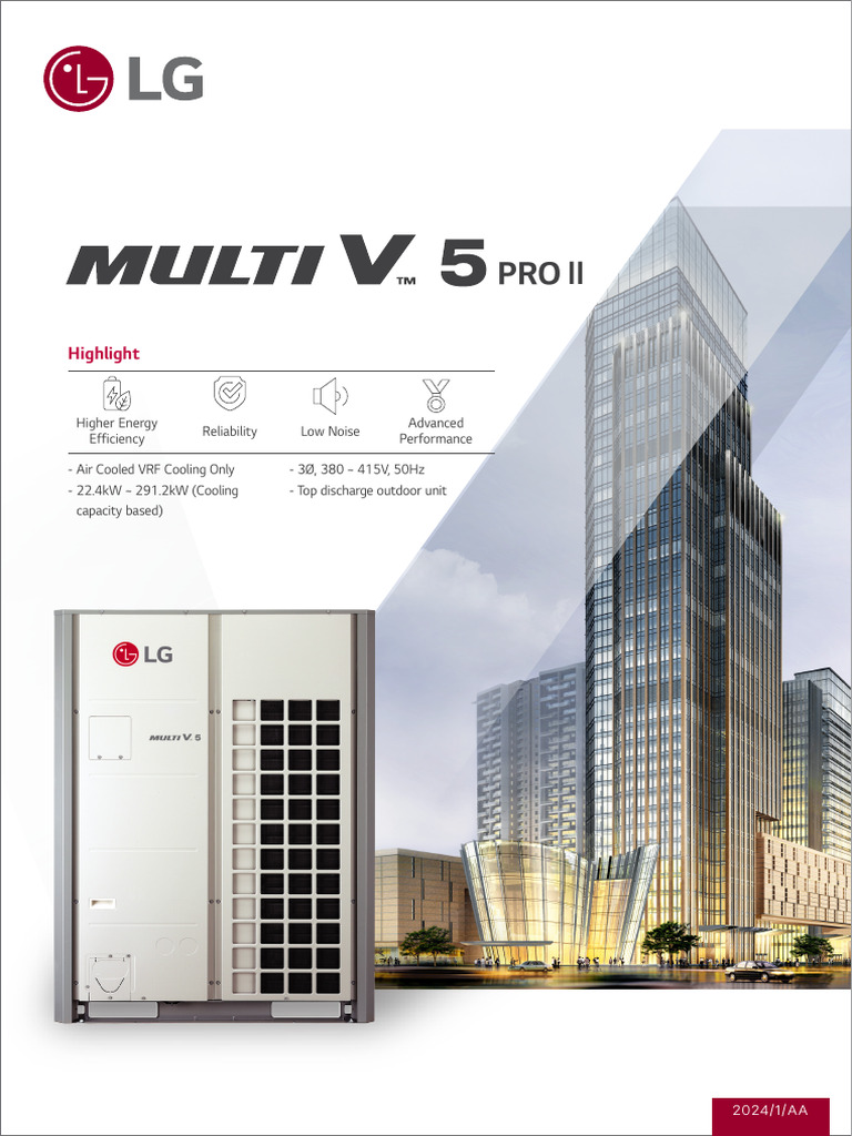 LG Multi V 5 Pro II Catalogue 2024 | PDF | Business