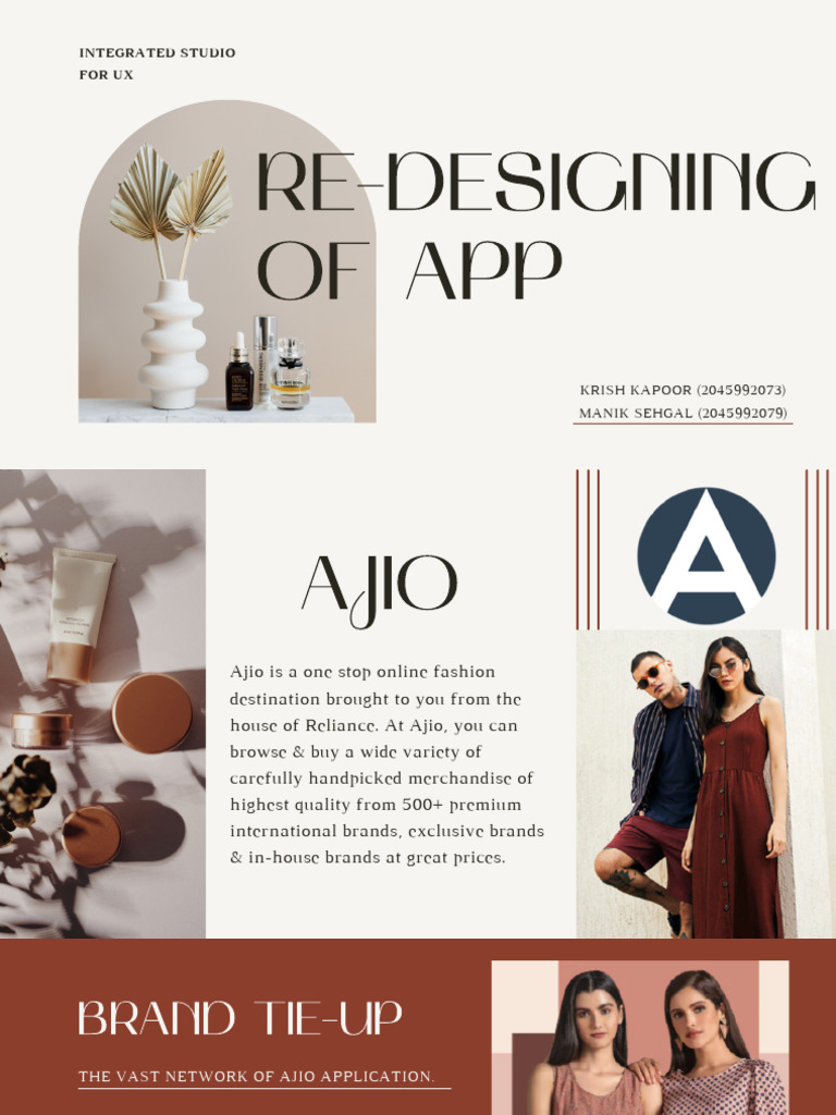 Re-Designing of App (Ajio) | PDF | Online Shopping | Fashion