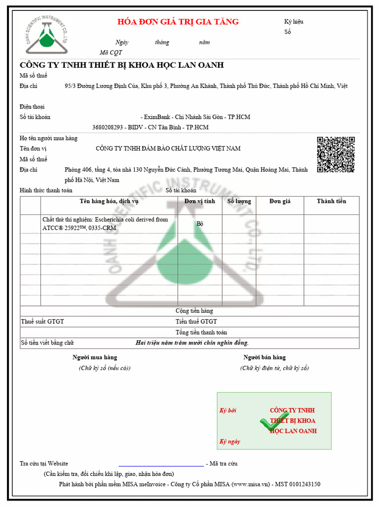 Chủng chuẩn Lan Oanh | PDF