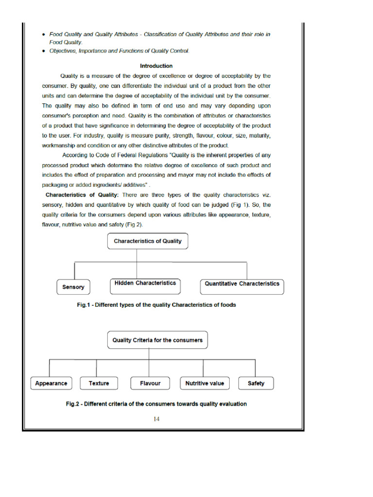 Exp1 Food Quality Attributes | PDF