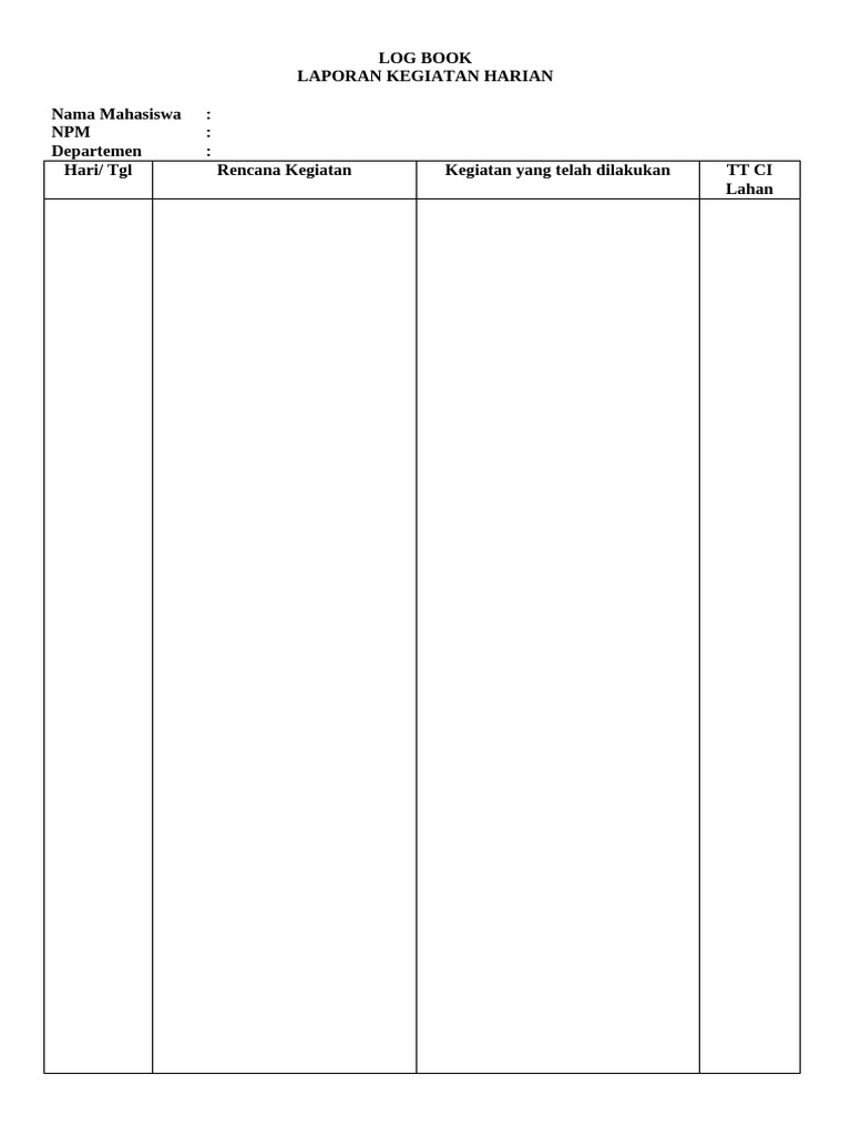Log Book | PDF