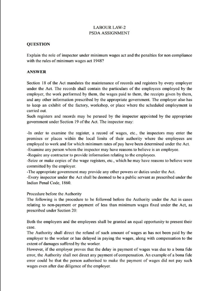 Labour Law-2 | PDF