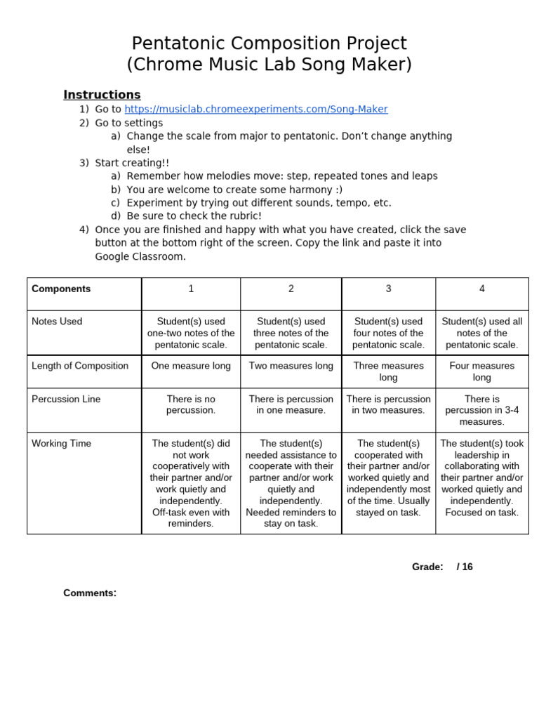 Ryan Vargas - Pentatonic Composition Project | PDF | Scale (Music ...