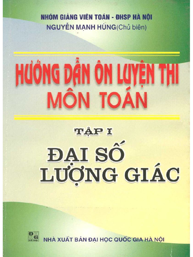 Huong Dan On Luyen Thi Mon Toan Tap 1-Dai So Luong Giac (NXB Dai Hoc ...