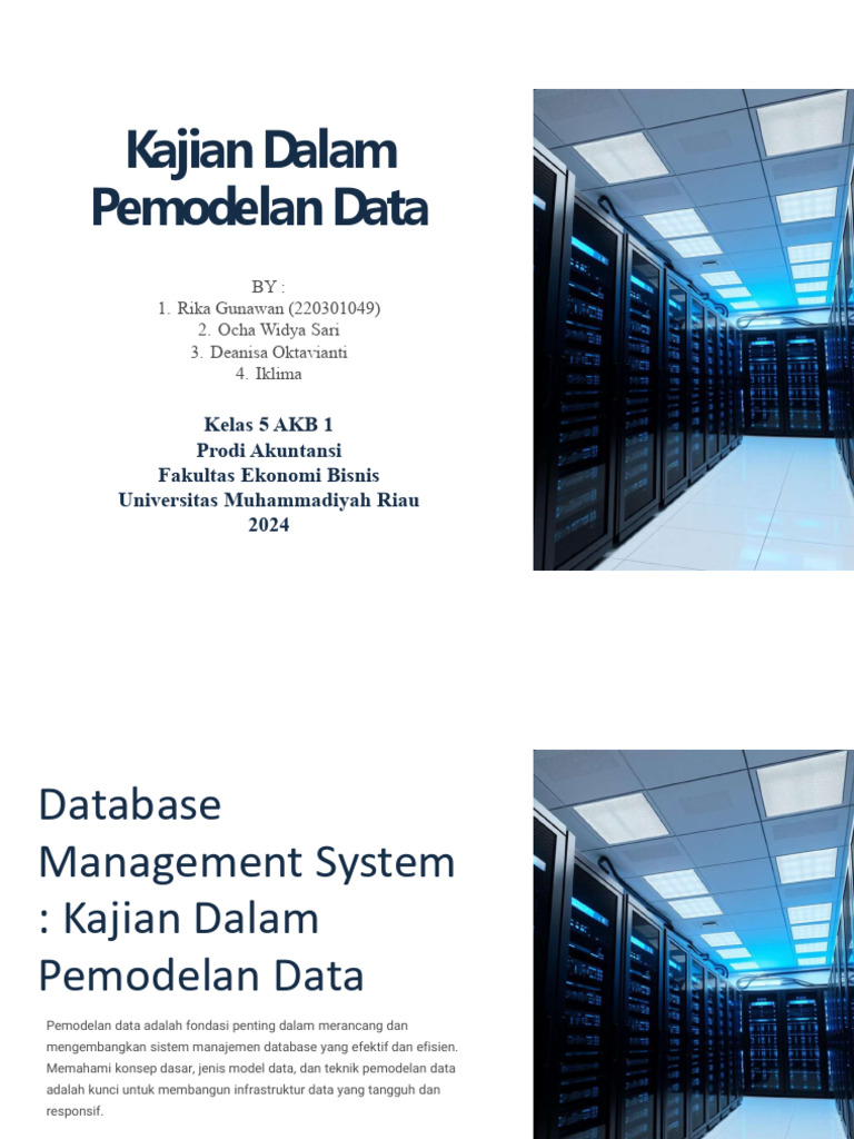 Kajian Dalam Pemodelan Data | PDF