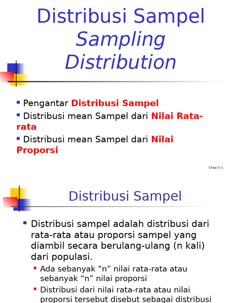 Distribusi Sampling Dan CLT | PDF