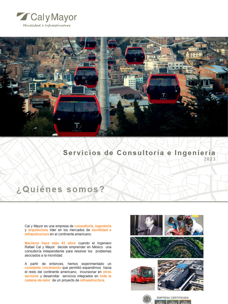 Brochure Cal y Mayor | PDF | Transporte | Infraestructura