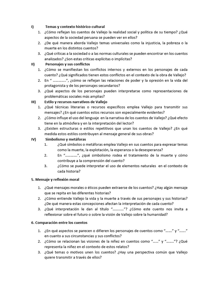 Preguntas Del Público | PDF | Cuentos | Poesía