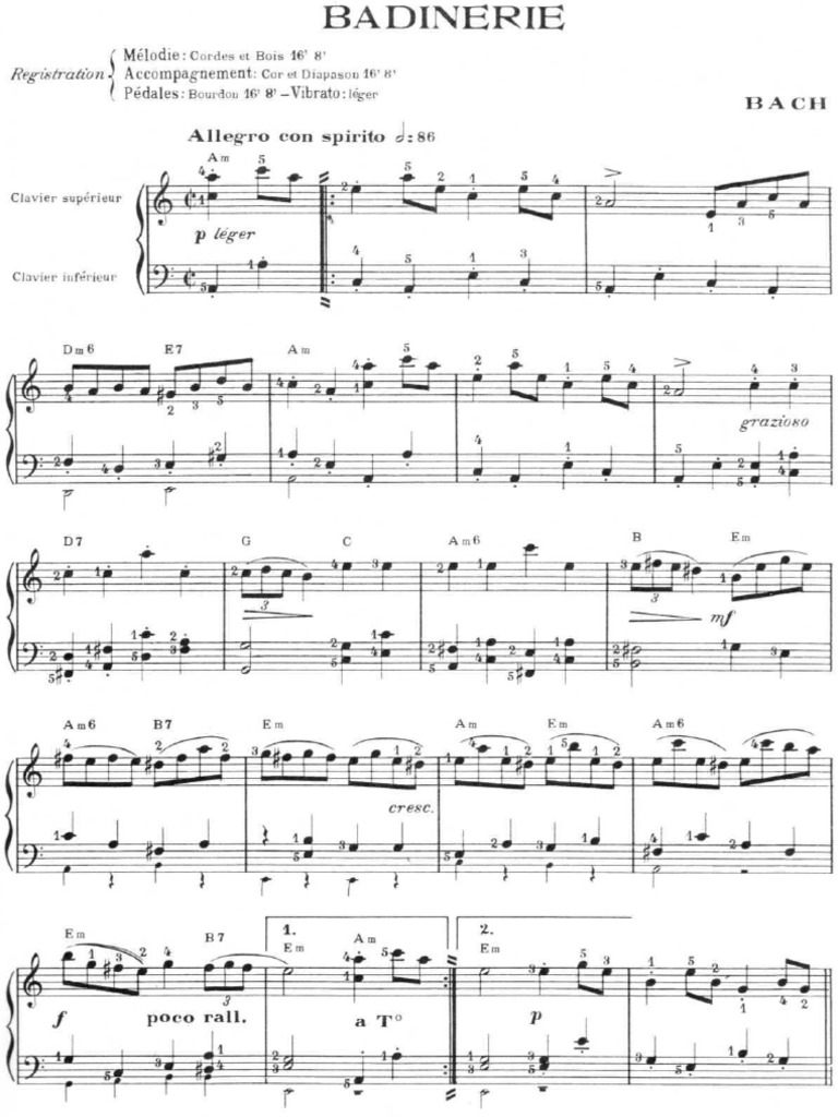 Badinerie (Bach) | PDF