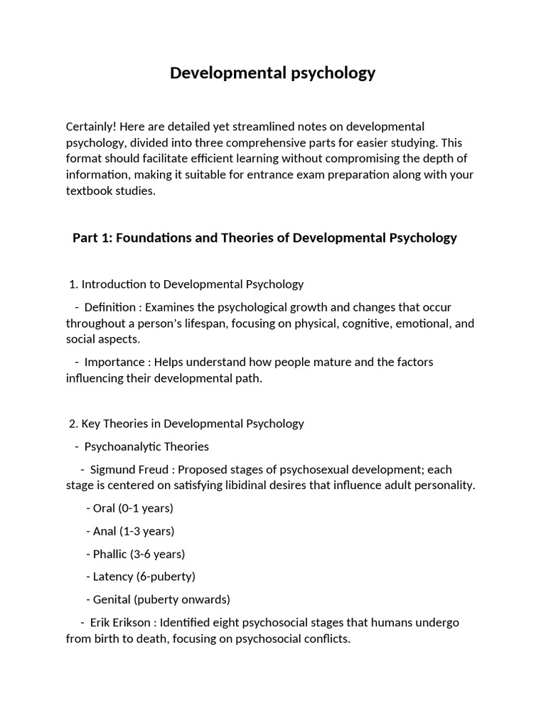 Developmental Psychology | PDF | Developmental Psychology | Child Development