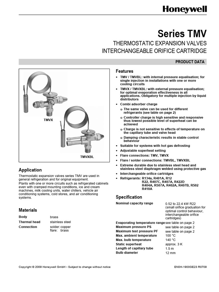 TMV - Technical Data Sheet | PDF | Continuum Mechanics | Engineering ...