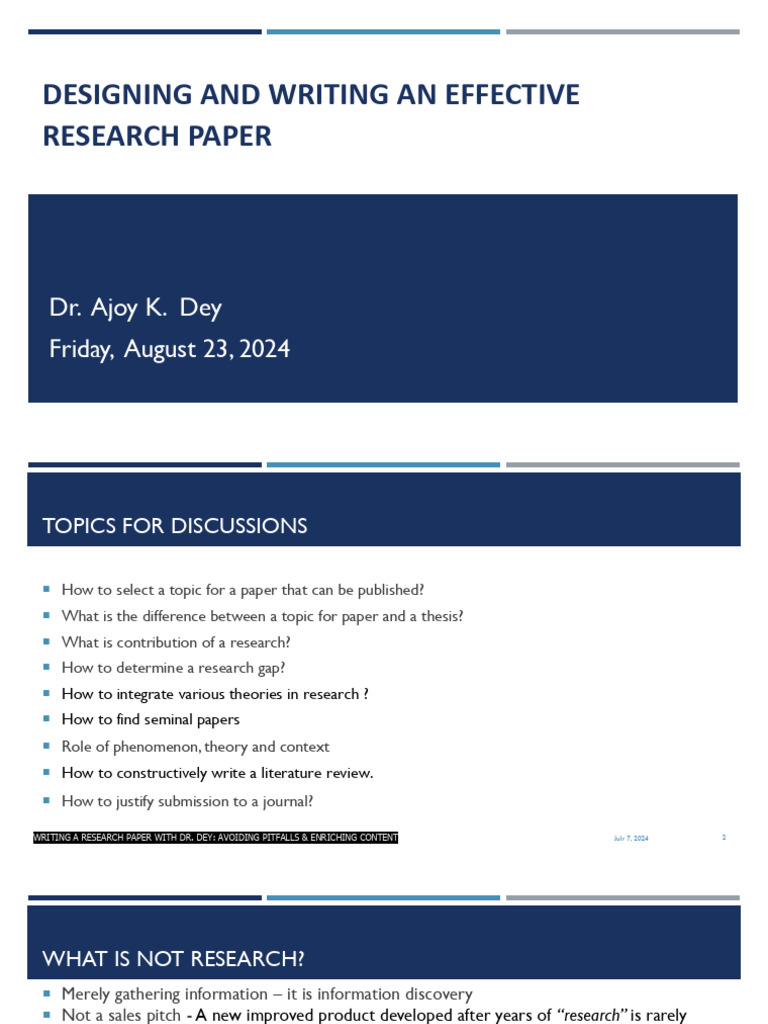 Designing and Writing A Research Paper | PDF | Academic Publishing | Theory