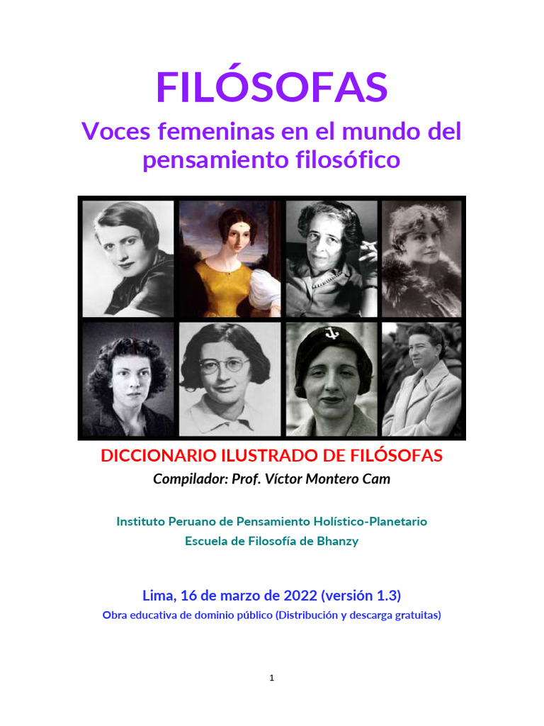 FILOSOFAS Voces Femeninas en El Mundo de | PDF | Ciencias sociales ...