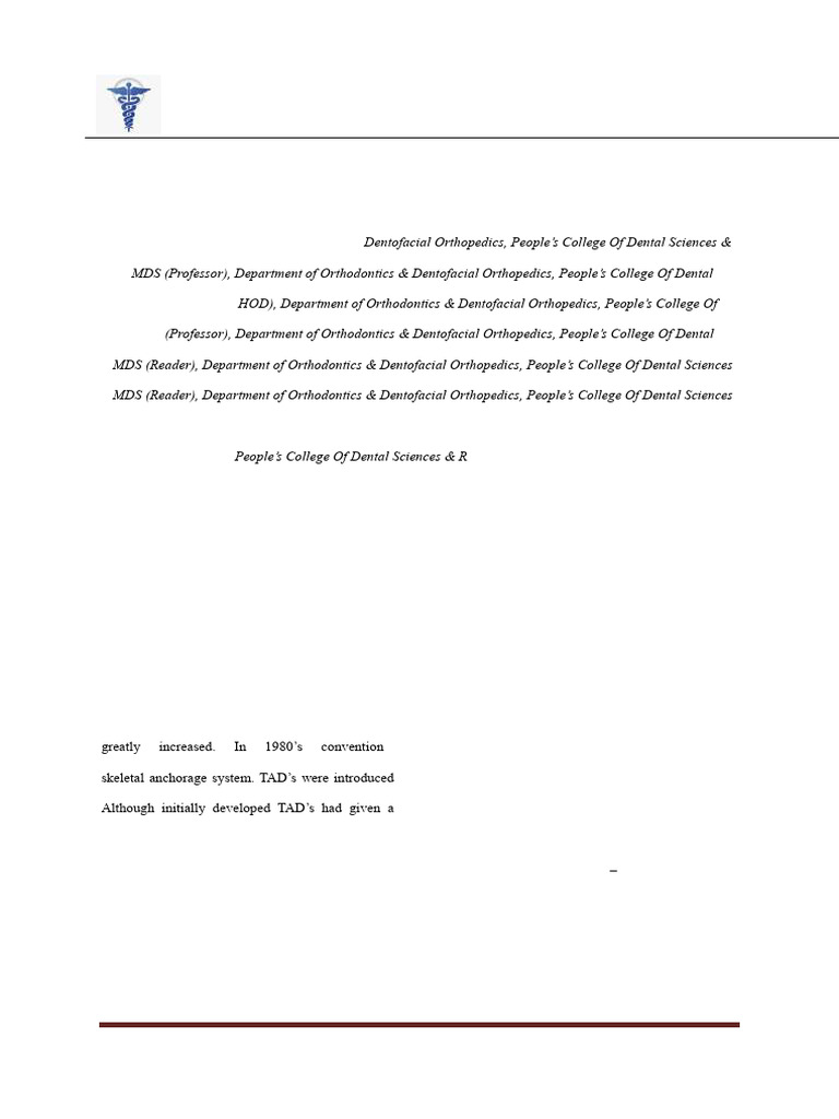 Infrazygomatic Crest and Buccal Shelf Implant A Review Article | PDF ...