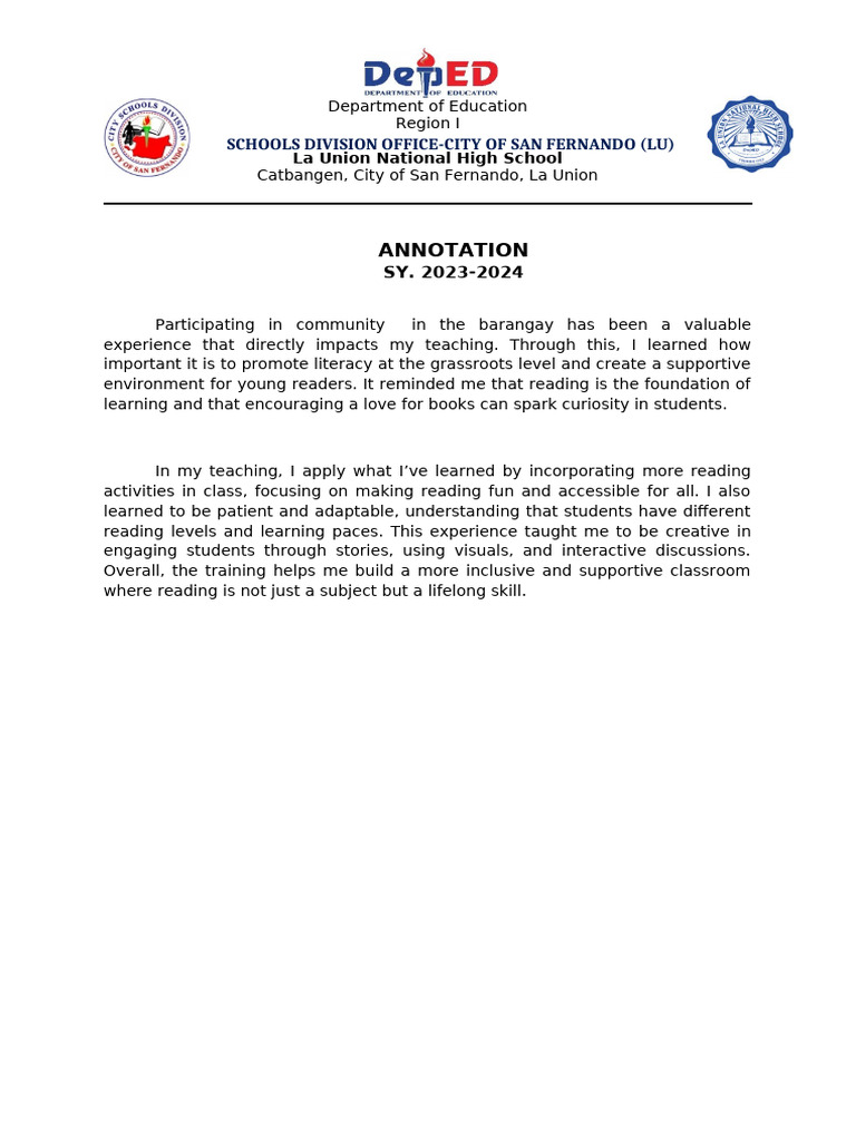 Reflection -IPCRF | PDF | Liberal Arts Education | Pedagogy