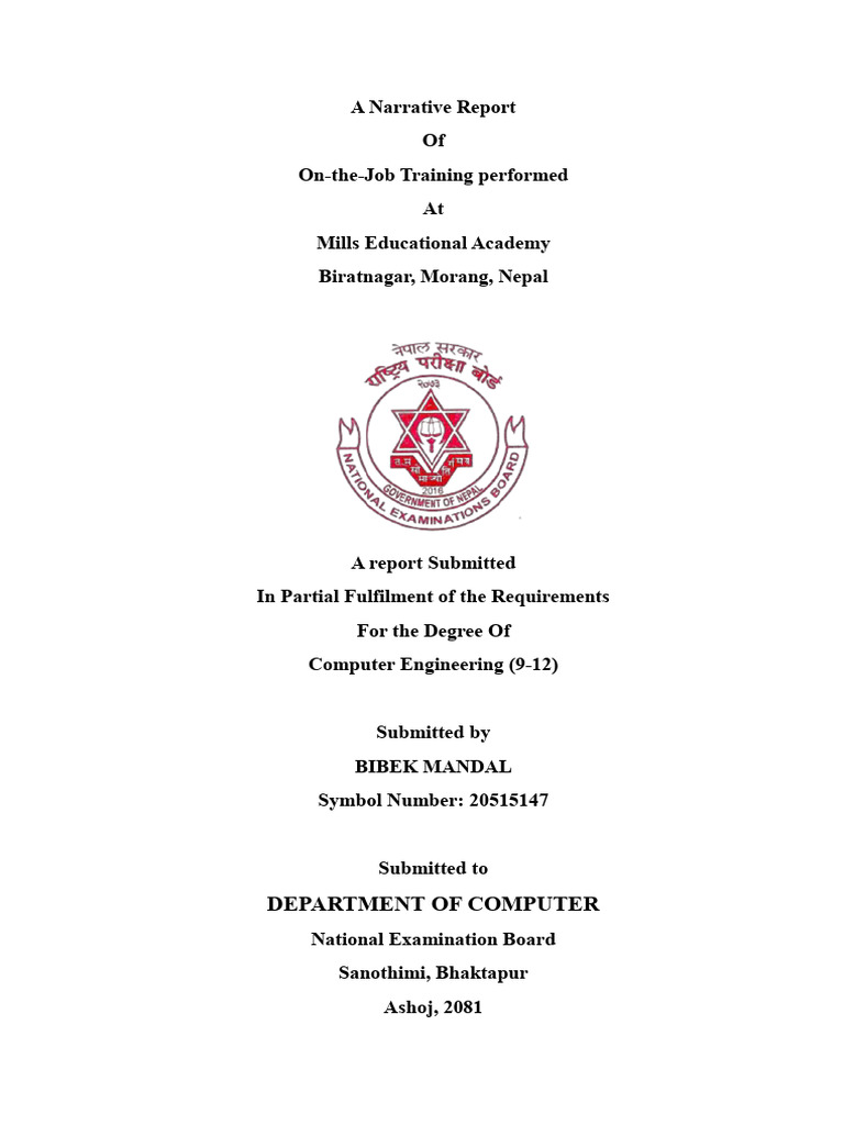 Bibek Report | PDF | Computer Hardware | Bios