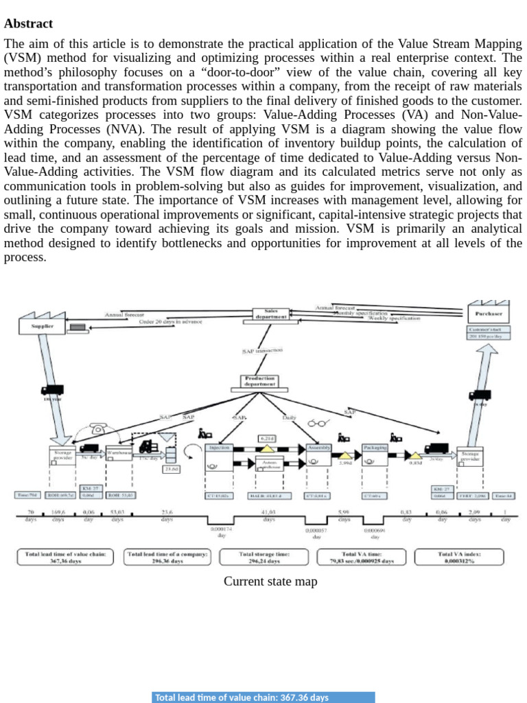 Value Stream Mapping for SMEs Improvement | PDF | Lean Manufacturing ...