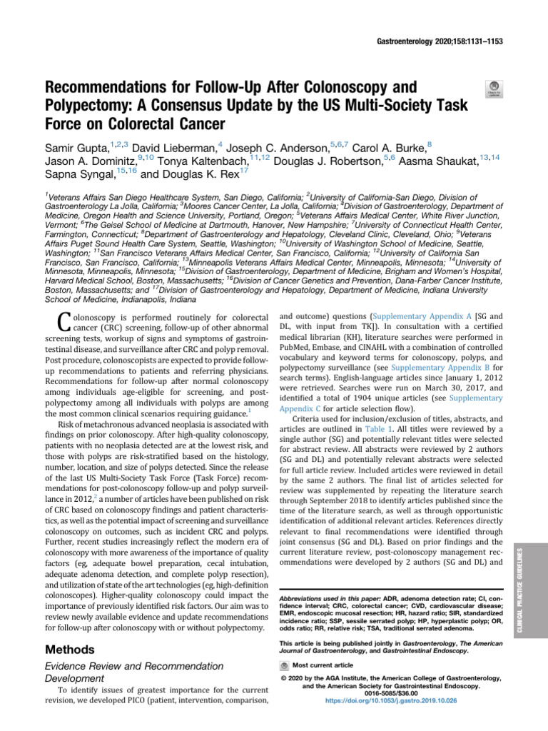 KOLONOSKOPI | PDF | Colonoscopy | Adenoma