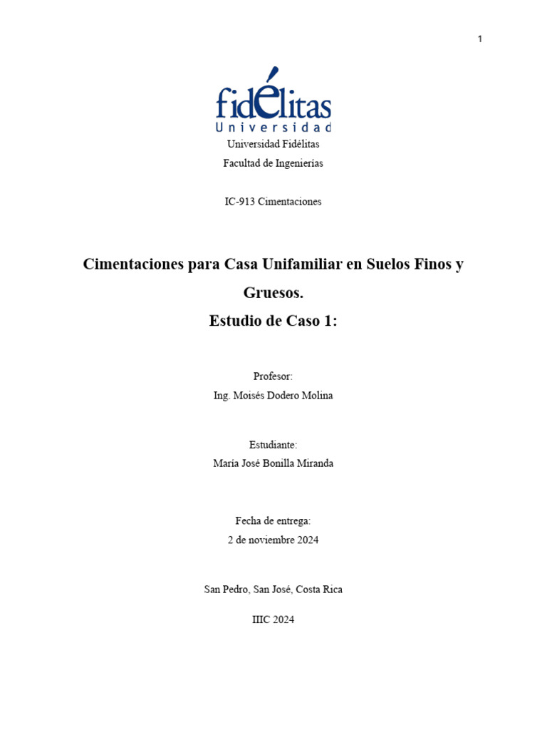 Estudio de Caso 1 - María José Bonilla Miranda | PDF | Fundación ...