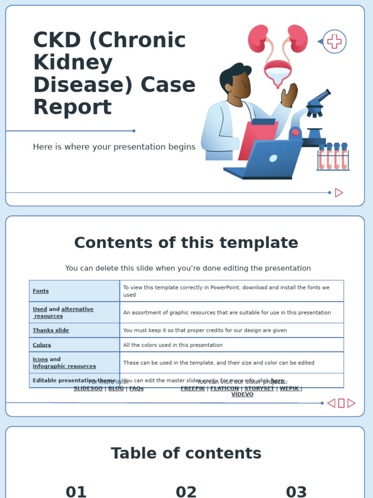 CKD (Chronic Kidney Disease) Case Report by Slidesgo | PDF | Medical Diagnosis | Health Sciences