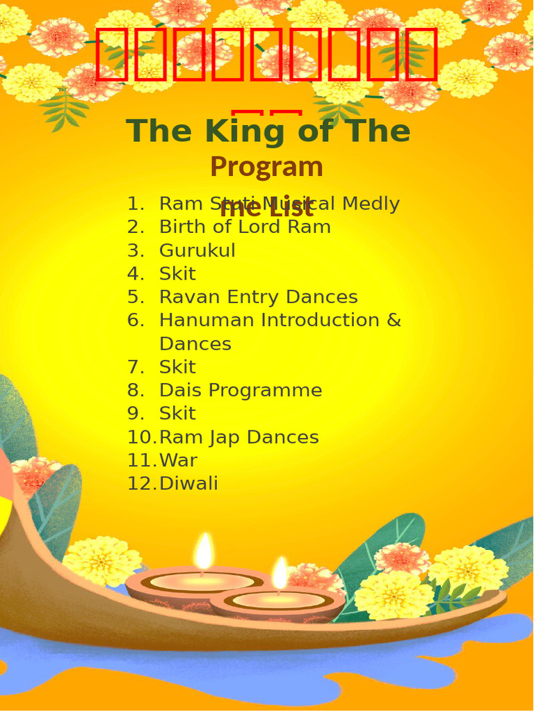 Lokabhiramam Programme List | PDF | Art