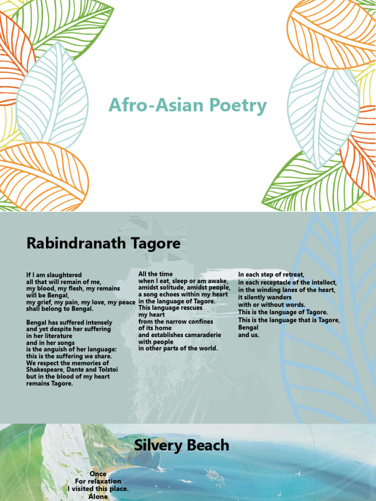 Notable Afro-Asian Poems Collection | PDF