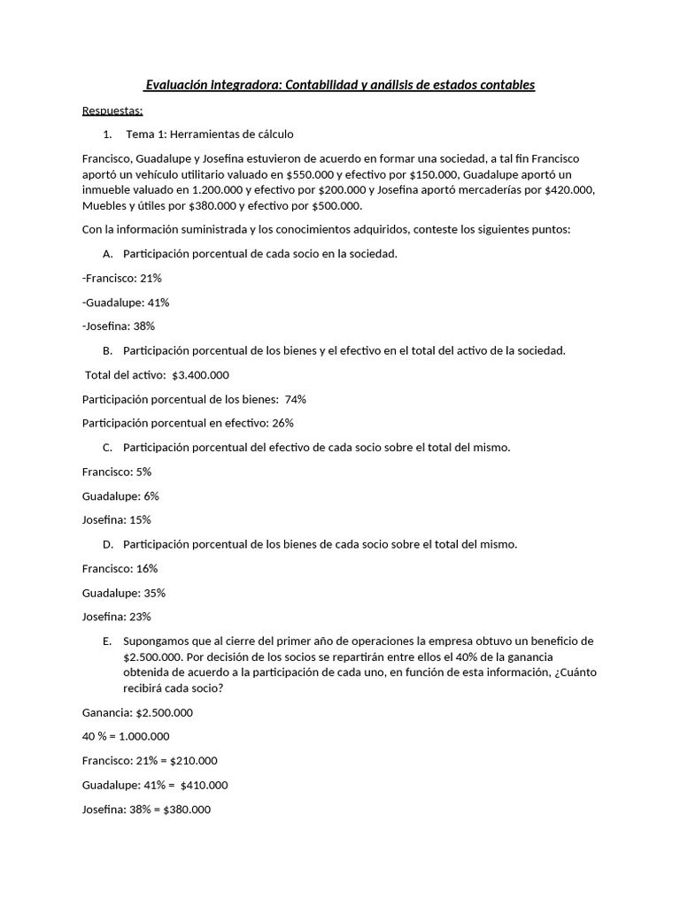 Contabilidad y Analisis de Estados Contables | PDF | Contabilidad | Hoja de balance