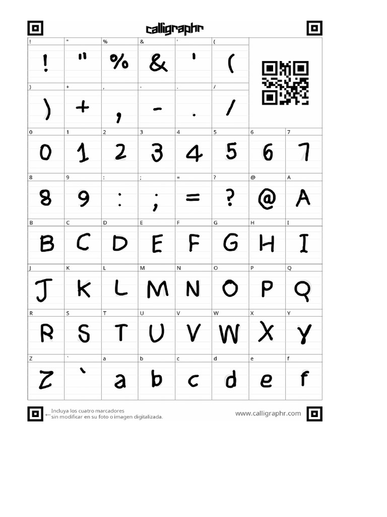 Calligraphr-Template 4 | PDF