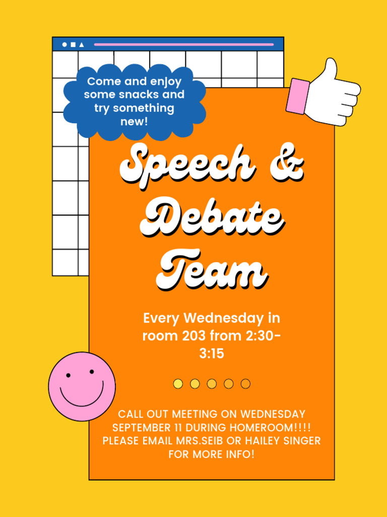 Speech & Debate Team | PDF