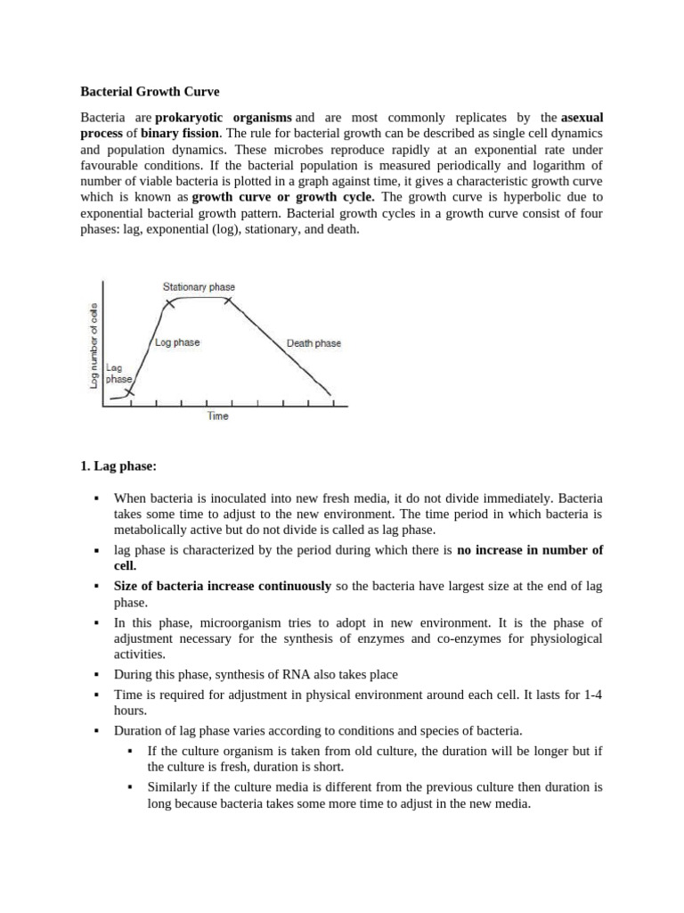 Understanding Bacterial Growth Curves | PDF | Bacteria | Cell (Biology)