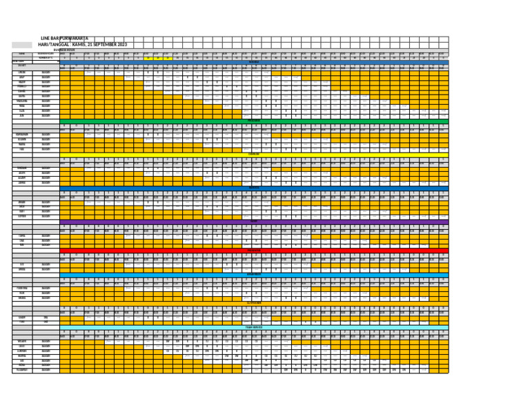 Revisi Schedule TGL 21 September 2023 | PDF
