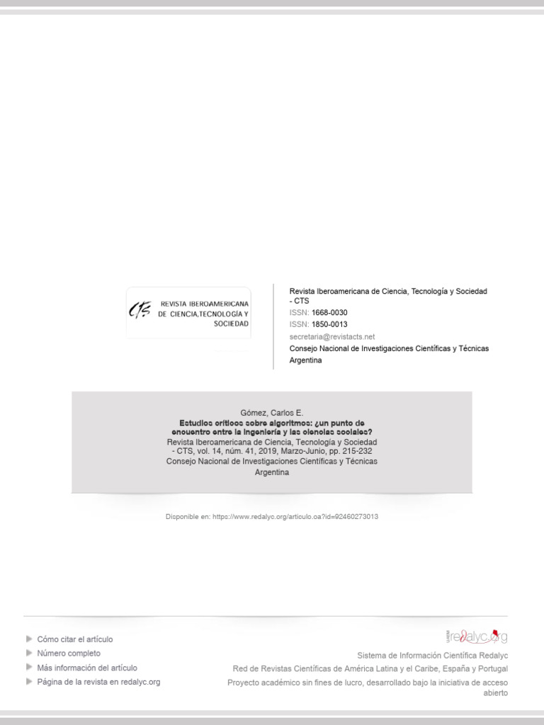 Estudios Críticos Sobre Algoritmos | PDF | Lenguaje de programación ...