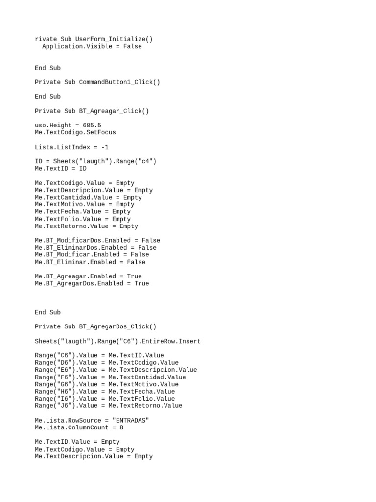 Excel VBA UserForm Management | PDF | Chess | Computer Programming
