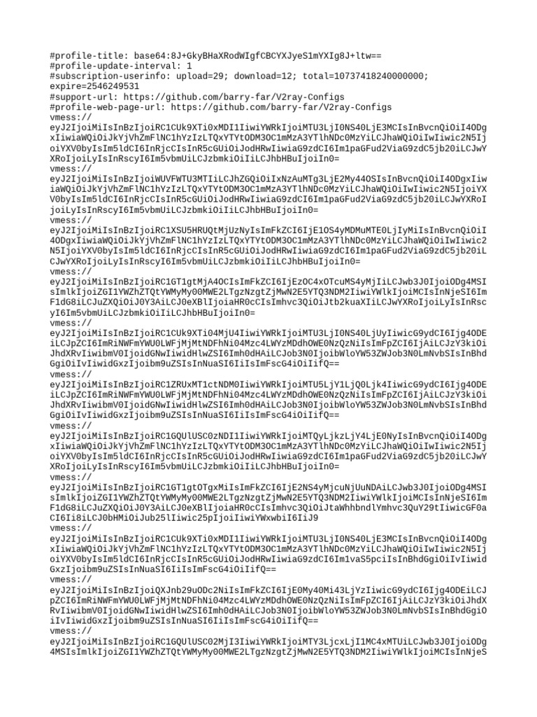 All Configs Sub | PDF