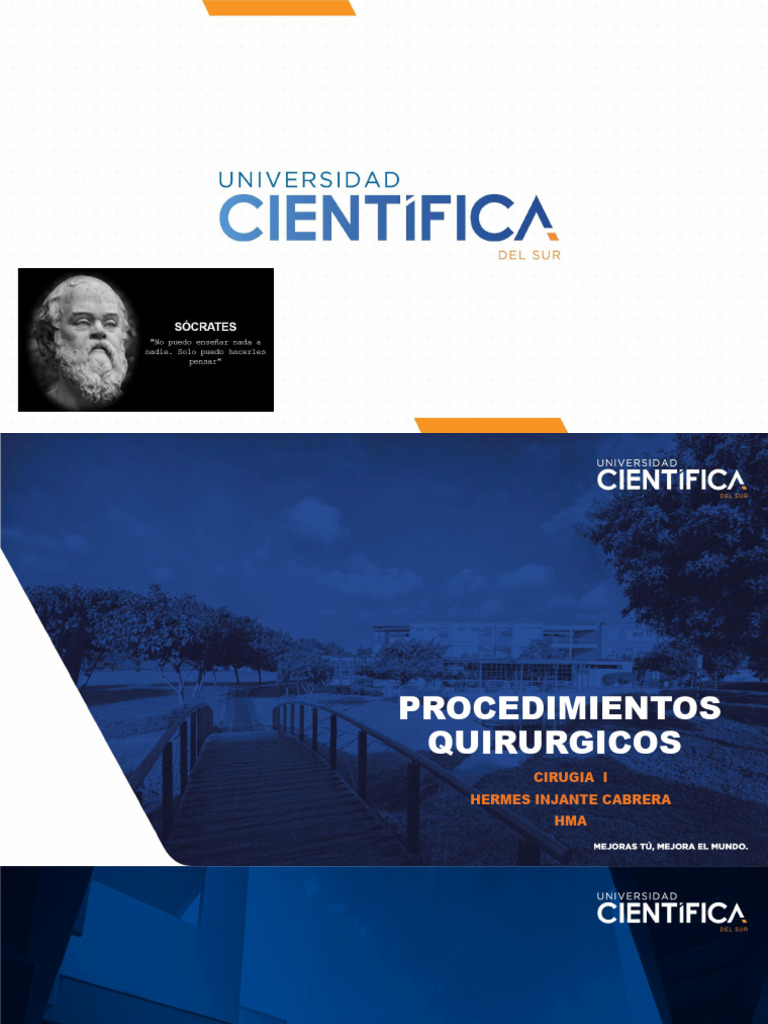 PPTS Procedimiento Quirurgicos Cirugia 1 2021 49PG | PDF | Cirugía | Especialidades Medicas