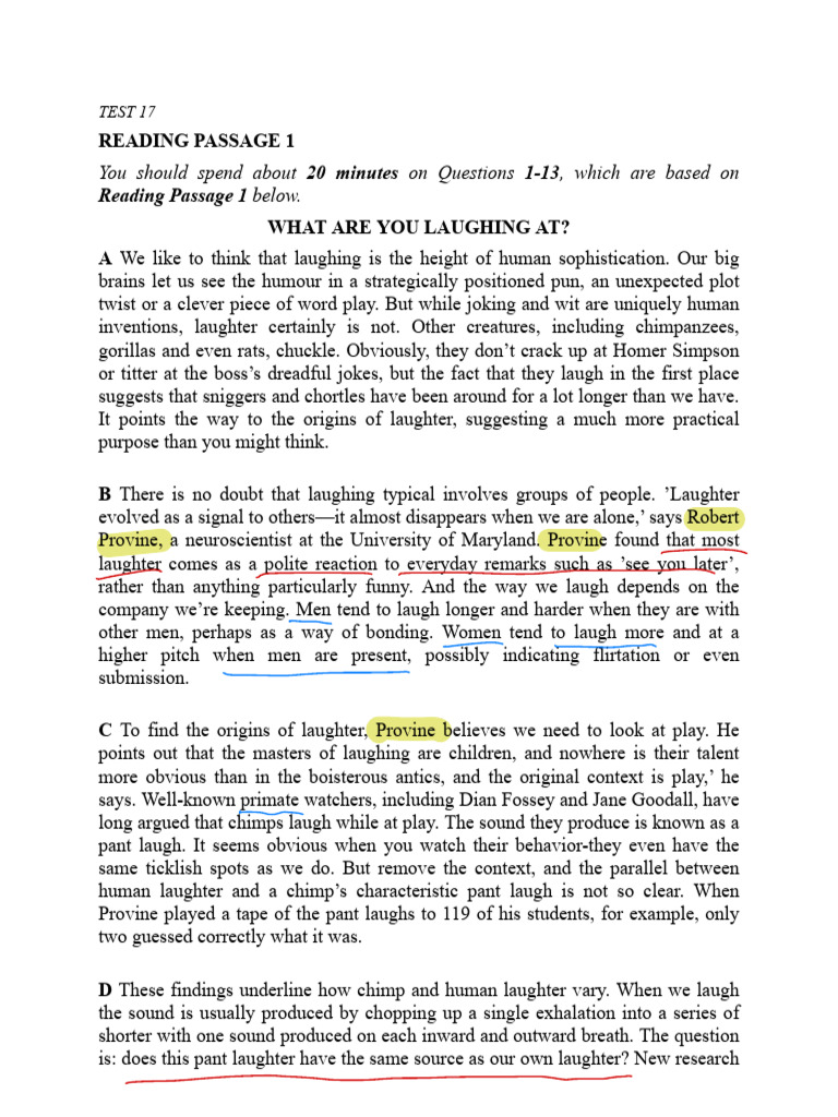 Reading Le Quang Anh | PDF | Laughter | Tickling