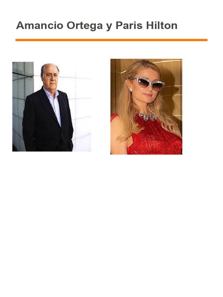 Amancio Ortega y Paris Hilton | PDF