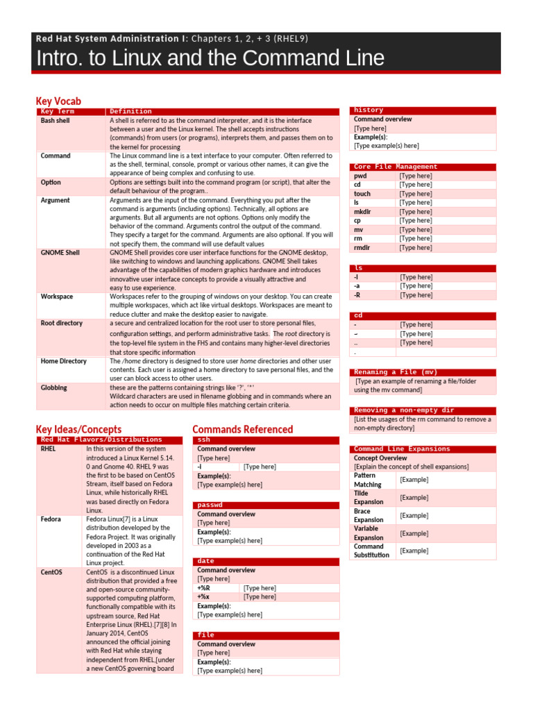 RHEL9 Linux Command Line Basics | PDF | Command Line Interface | Shell ...