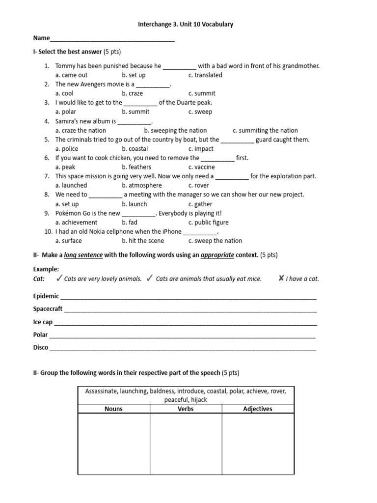 Interchange 3 - Workbook Answer Key - 5th Ed | PDF | Linguistics ...