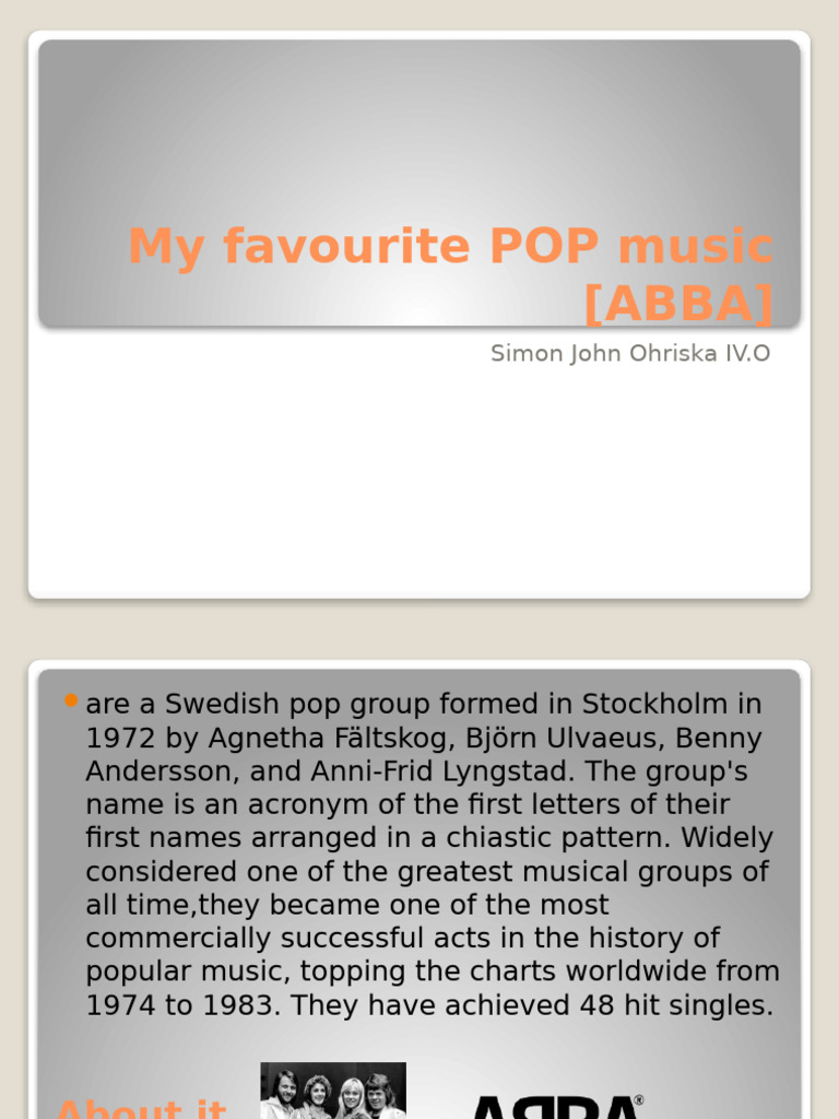 My Favourite POP Music | PDF