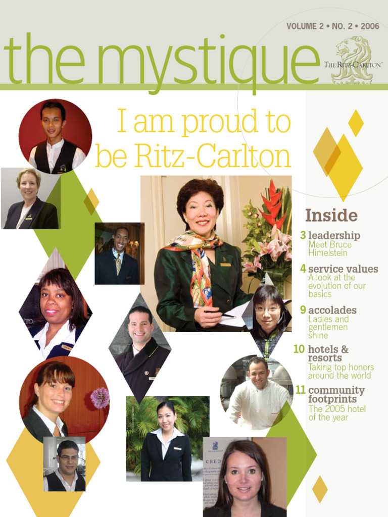 The Ritz-Carlton Mystique and Service Values | PDF | Hotel ...